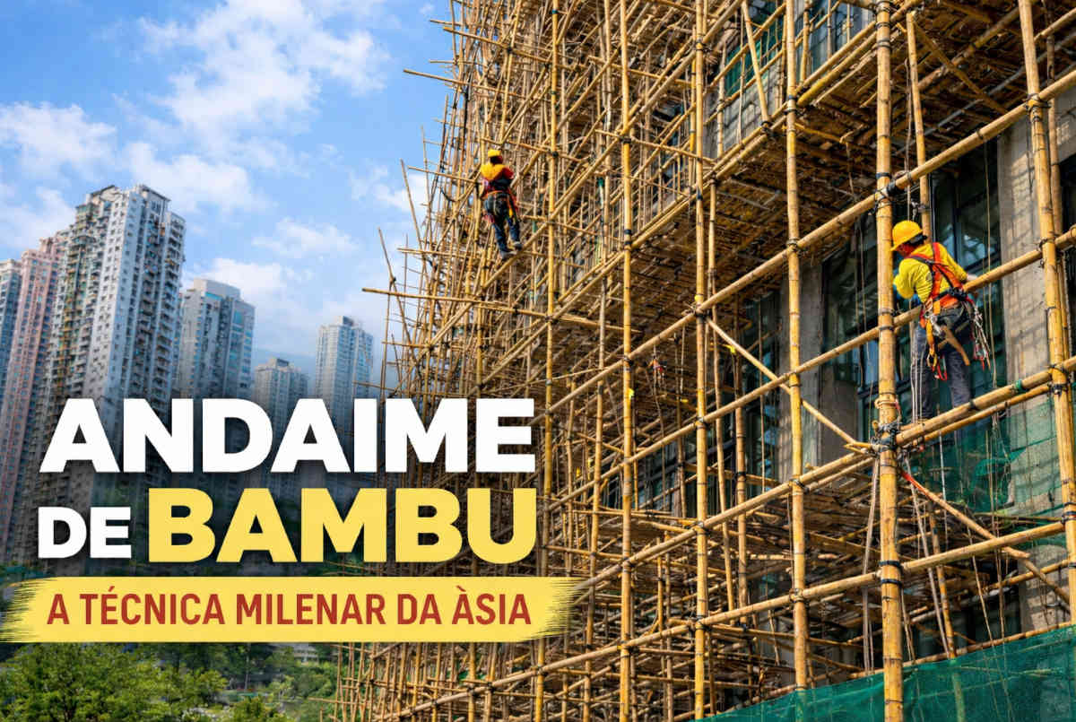Andaime de bambu: a técnica milenar usada na Ásia